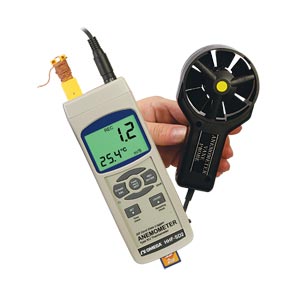 Vane Handheld Anemometer with Data Logger